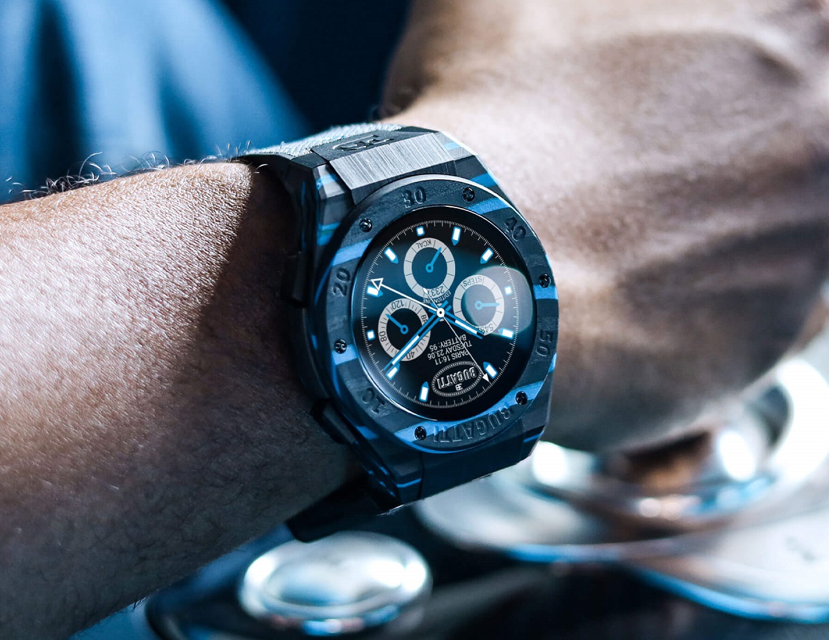 Представлены карбоновые смарт-часы Bugatti Carbone Limited Edition