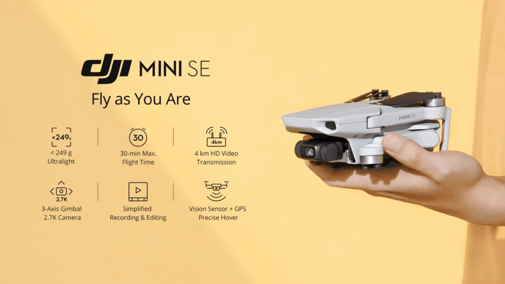 DJI представила дрон Mini SE стоимостью 325 долларов