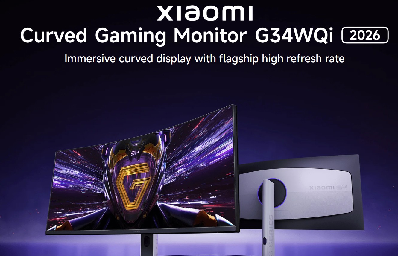 Представлен Xiaomi Curved Gaming Monitor G34WQi 2026 – игровой монитор ...